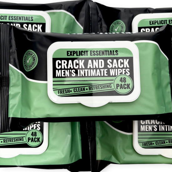 Crack & Sack Men's Wet Wipes - 3 Pack – Explicit Essentials